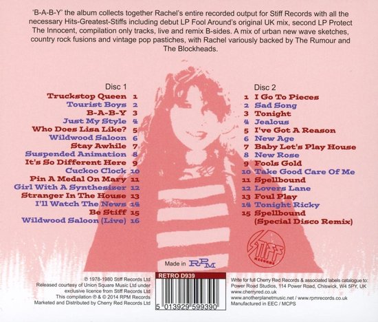 B-A-B-Y The Complete Stiff Recordings 1978-1980, Rachel Sweet | Muziek ...