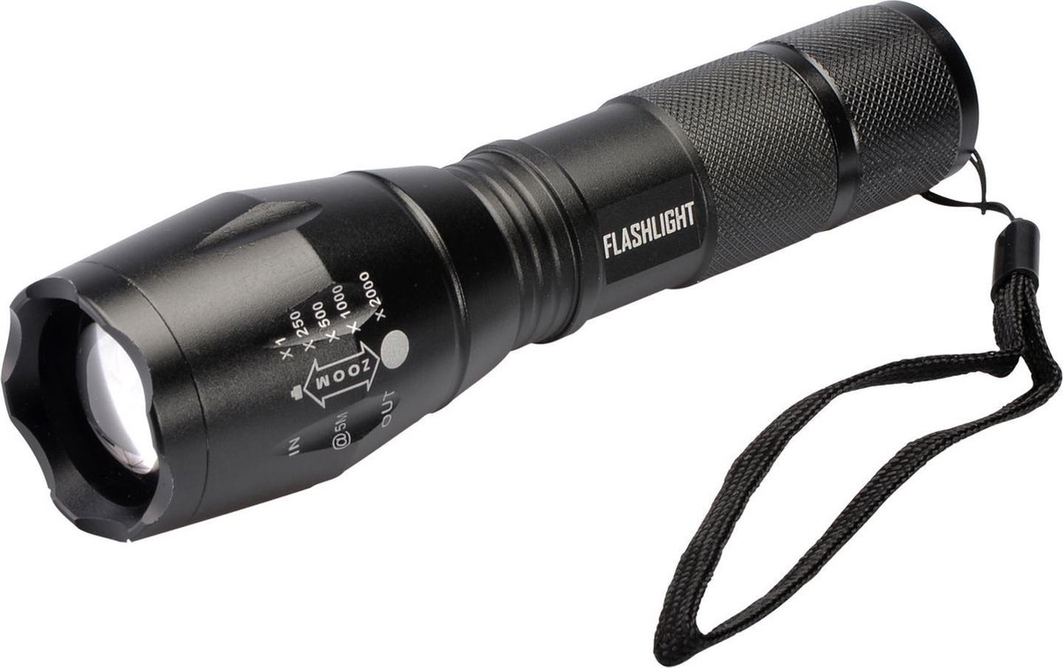 bol.com | BN Projects - Flashlight Q250 – Militaire Zaklamp