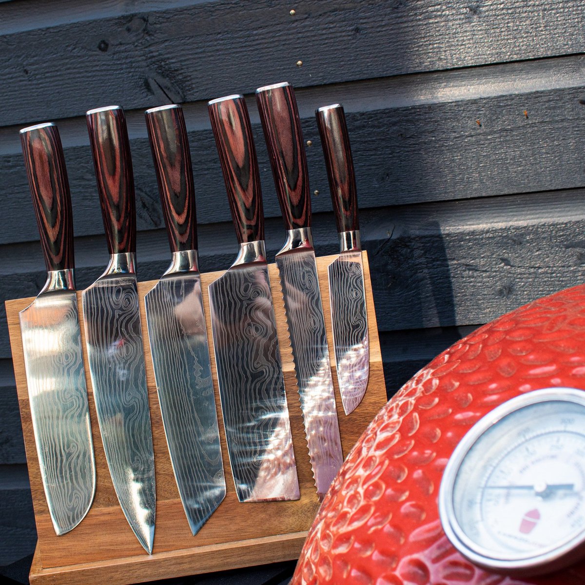 Shinrai Japan - Messenset - 9 delig - Koksmes - Japanse mes - Mes ...