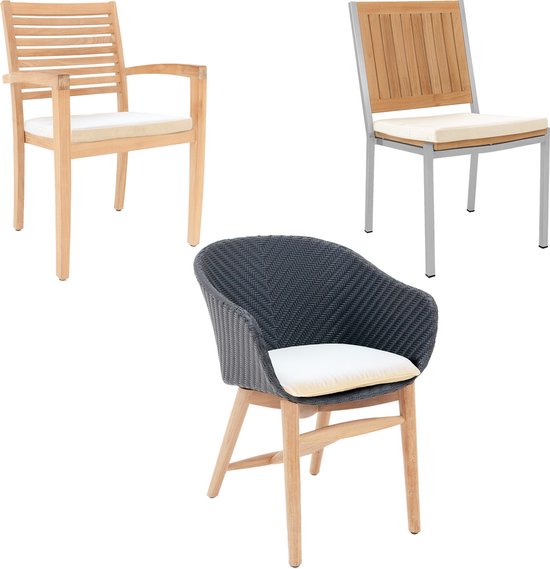 Garland Set de 2 coussins de siège Torino 60 x 60 cm 7 cm d'épaisseur ...