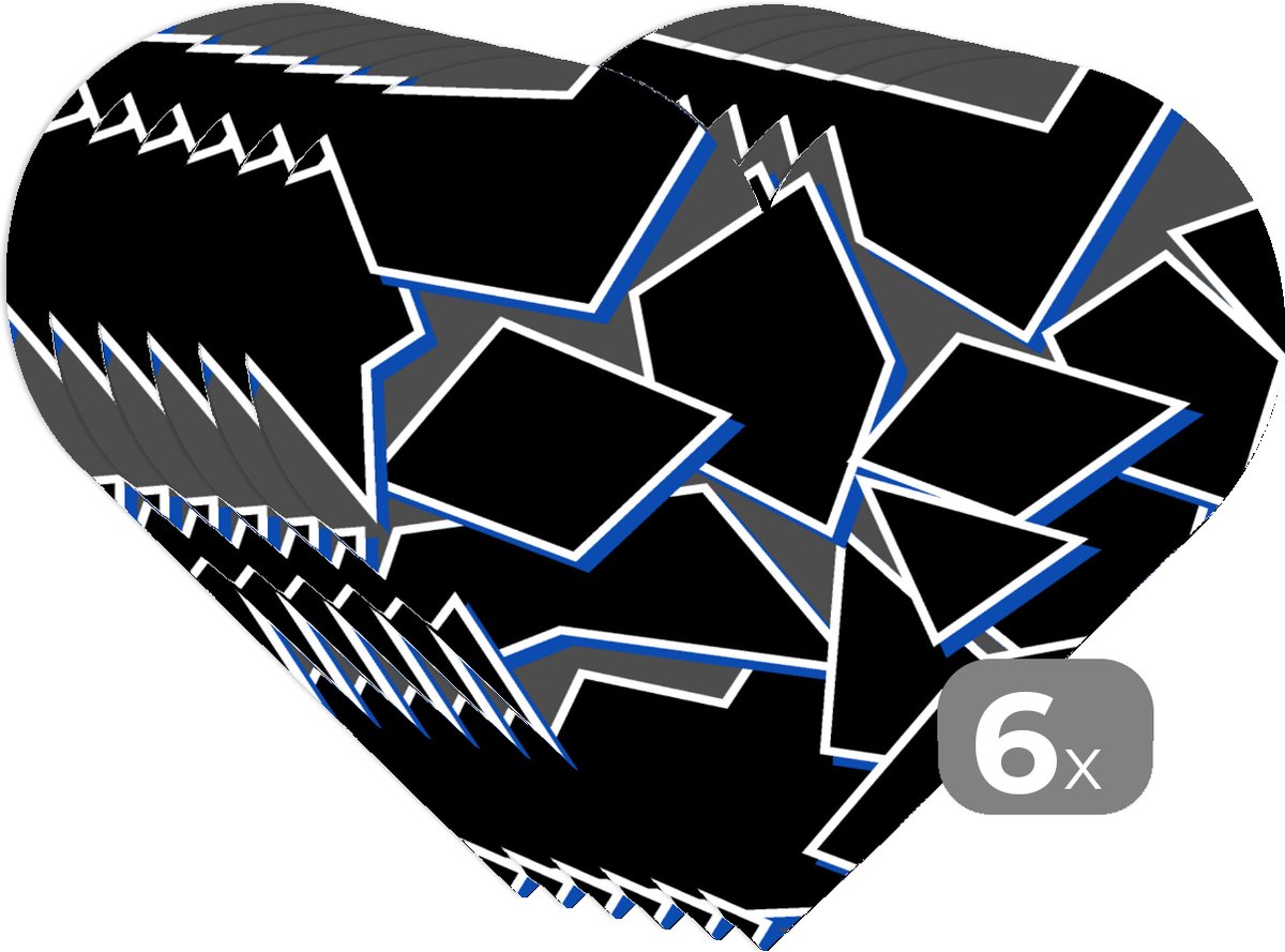 Onderleggers - Placemats - Placemats hartje - Vormen - Geometrie ...