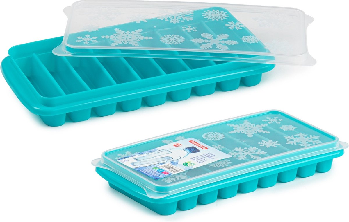 Tray met Flessenhals ijsblokjes/ijsklontjes ijsblok staafjes vormpjes ...