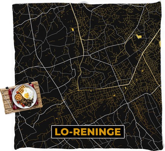 Picknickkleed - Buitenkleed - Stadskaart - Goud - Plattegrond - Lo ...