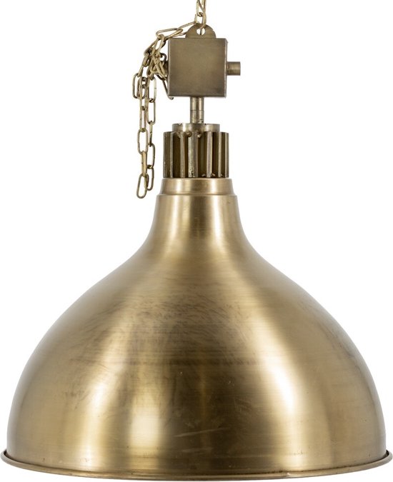 Hanglamp metaal goud - verlichting industrieel - goud metalen lamp ...