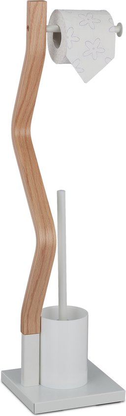 wc-rolhouder - met wc-borstel en houder - set - staand - 75x18,5x18,5cm ...