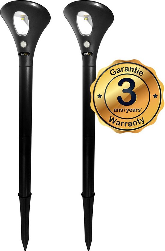 EZI Light - Solar Peak - Solar Tuinverlichting - 2 stuks ...
