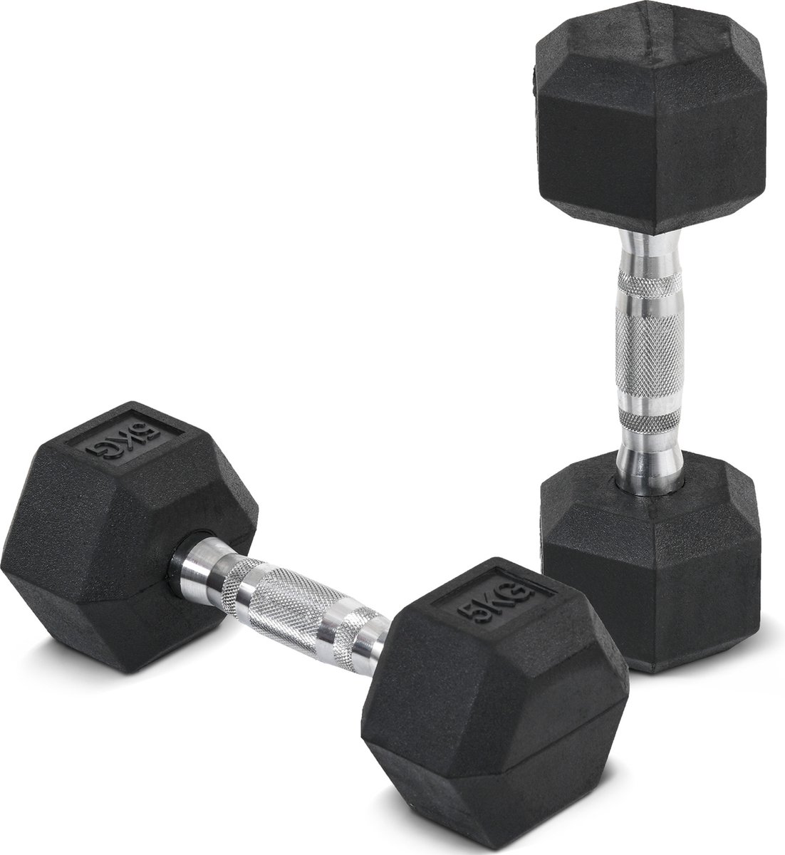 HOMCOM Set van 2 korte halters in zeshoekige vorm A91-016V01 | bol.com