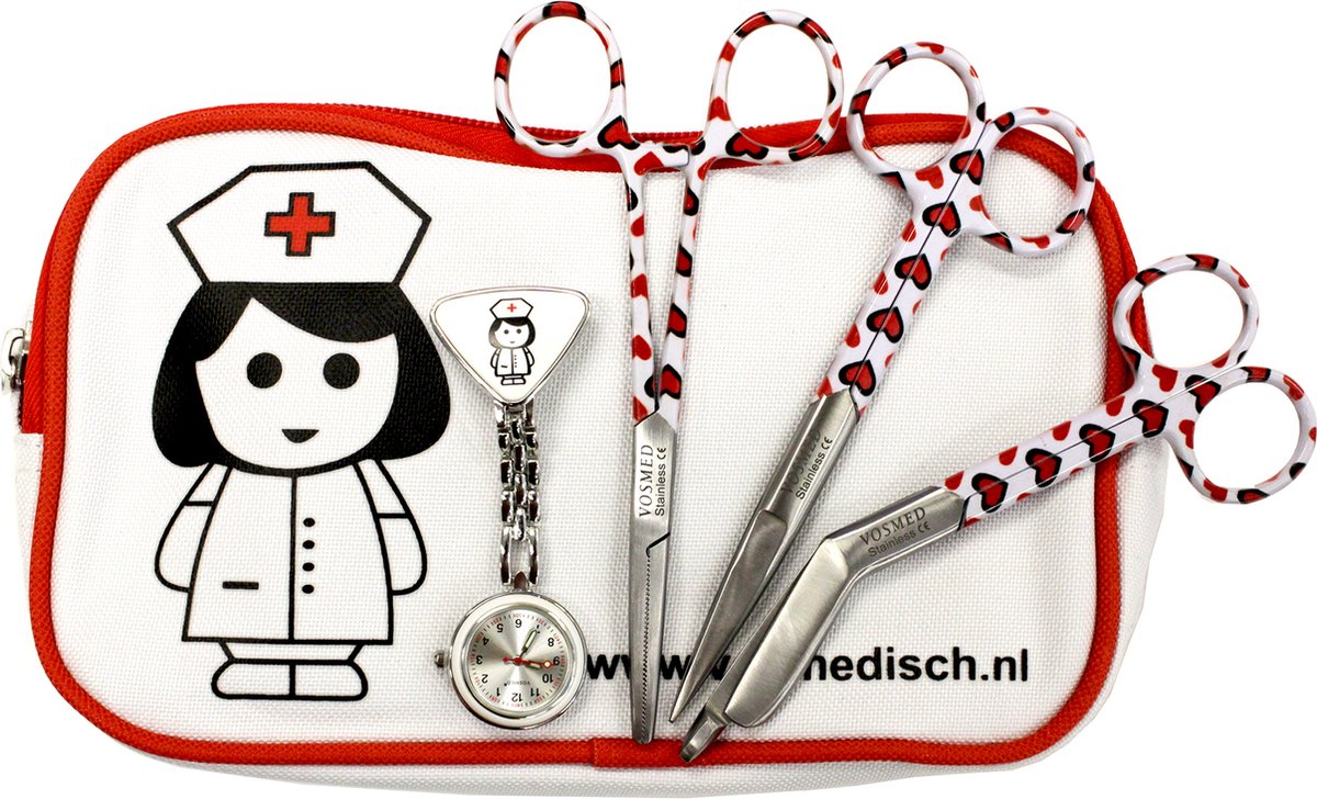 Verpleegkundige set - Healing Hearts Nurse - Handige etui met 3-delige ...