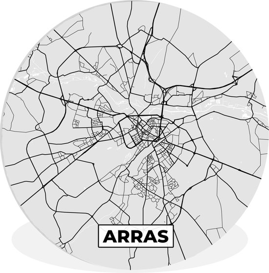 Wall Circle - Wall Circle Indoor - Map - City Map - France - Arras ...