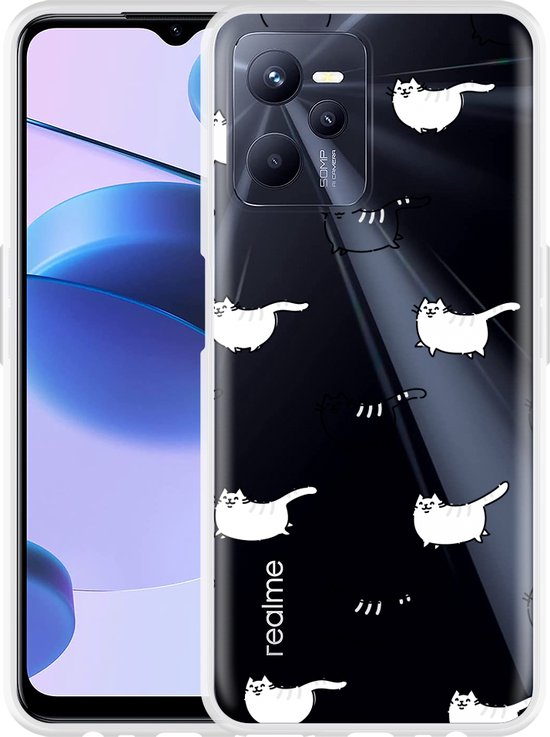 Realme C35 Hoesje Love my Cat - Designed by Cazy | bol