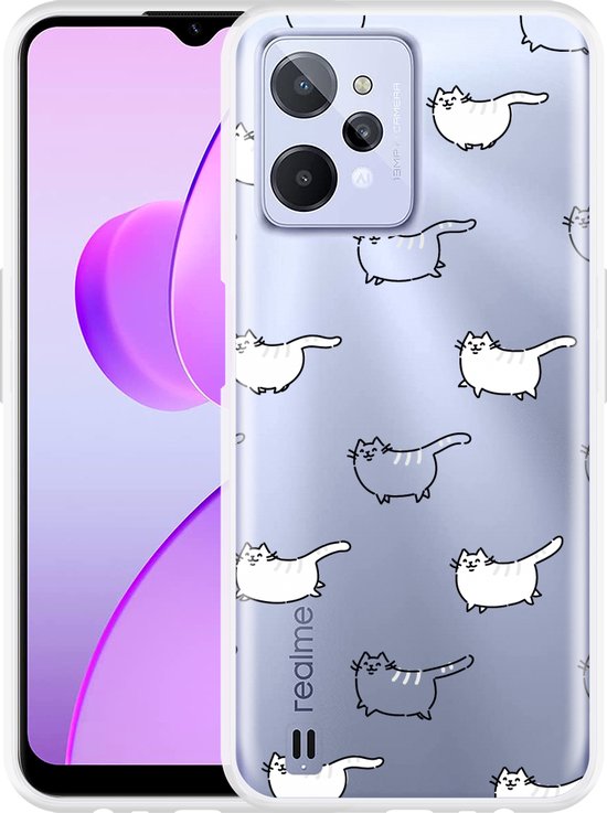 Realme C31 Hoesje Love my Cat - Designed by Cazy | bol