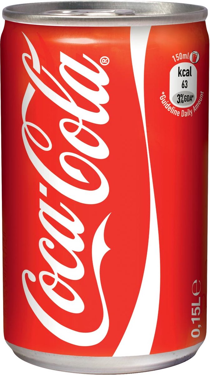 Coca-Cola frisdrank, blikje van 15 cl, pak van 24 stuks | bol.com