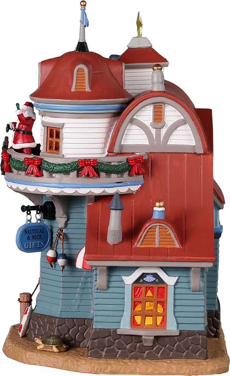 Lemax - Seaside Santa Xmas Shoppe, B/o Led - Kersthuisjes & Kerstdorpen ...