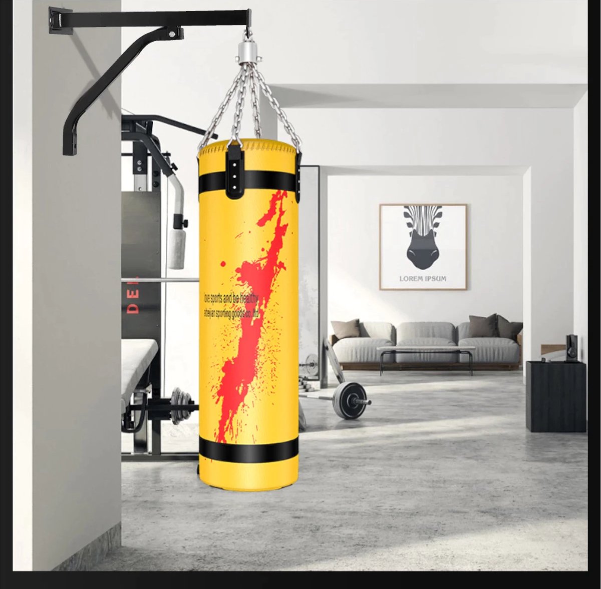 Ophangsysteem Bokszak - Muursteun - Muurbeugel - Plafondbeugel ...