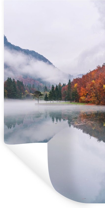 Muurstickers - Sticker Folie - Herfst - Mist - Water - Landschap ...