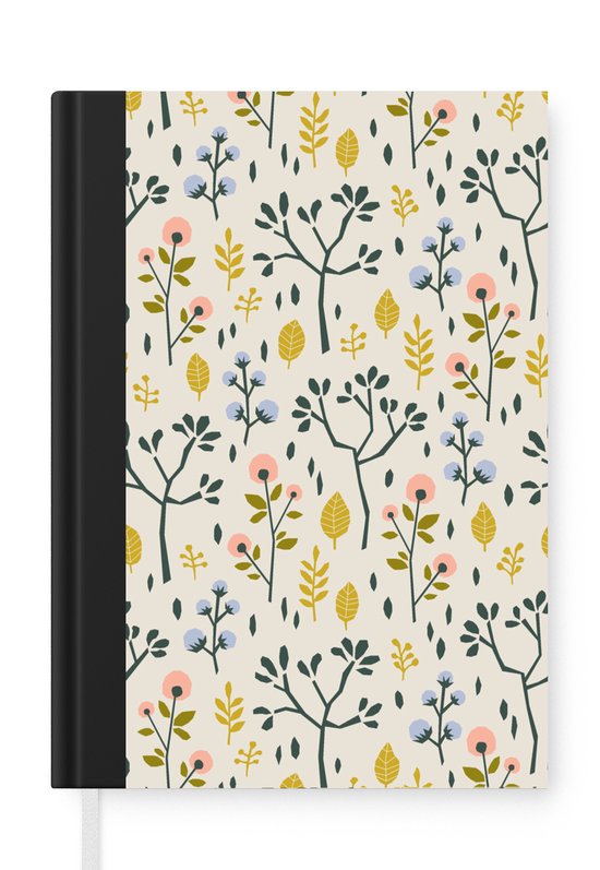 Carnet - Carnet d'écriture - Flora - Motif - Jaune - Rose - Carnet ...