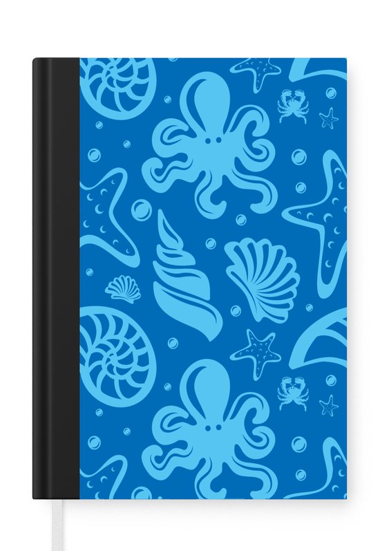 Carnet - Cahier - Étoile de mer - Coquillages - Animaux - Blauw ...