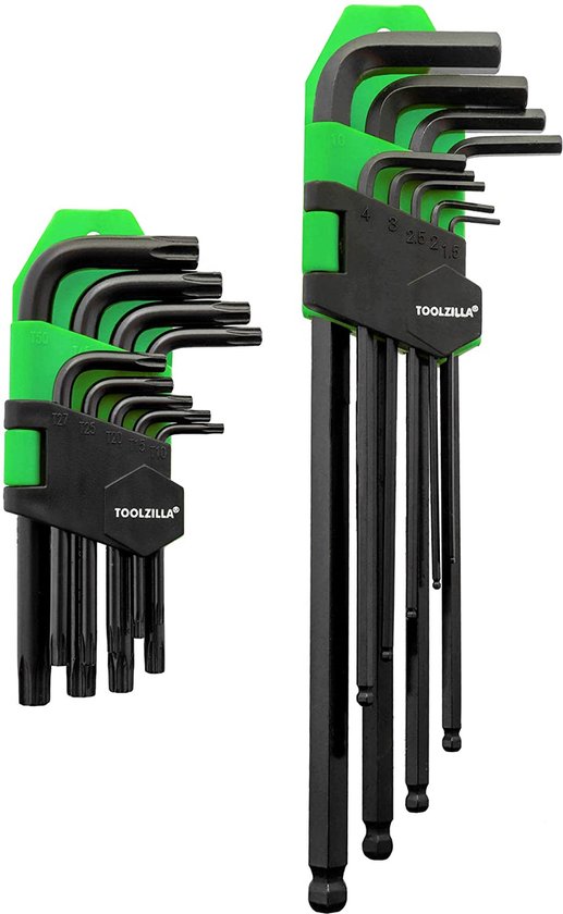 inbussleutelset sleutelset 18-delig | bol