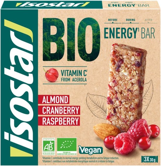 Bio energy sport bar almond cranberry raspberry | bol