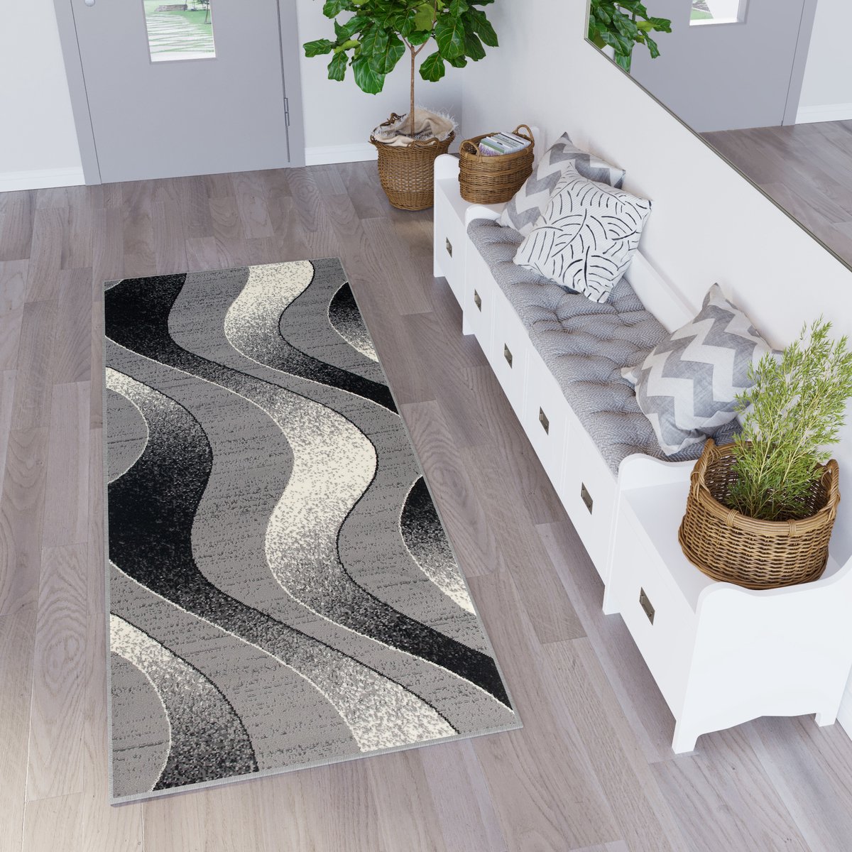 Tapiso Dream Tapijt Loper Gangloper Abstract Vloerkleed Maat- 70x1300 ...
