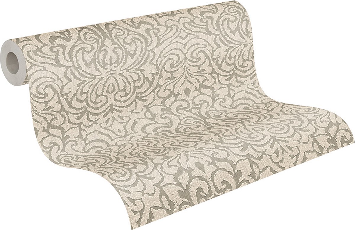 Barok behang Profhome 961931-GU textiel behang gestructureerd in barok ...