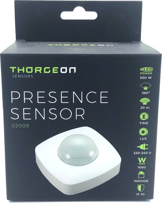 Thorgeon - Presence Sensor - 300W - 220-240V - IP20 | bol