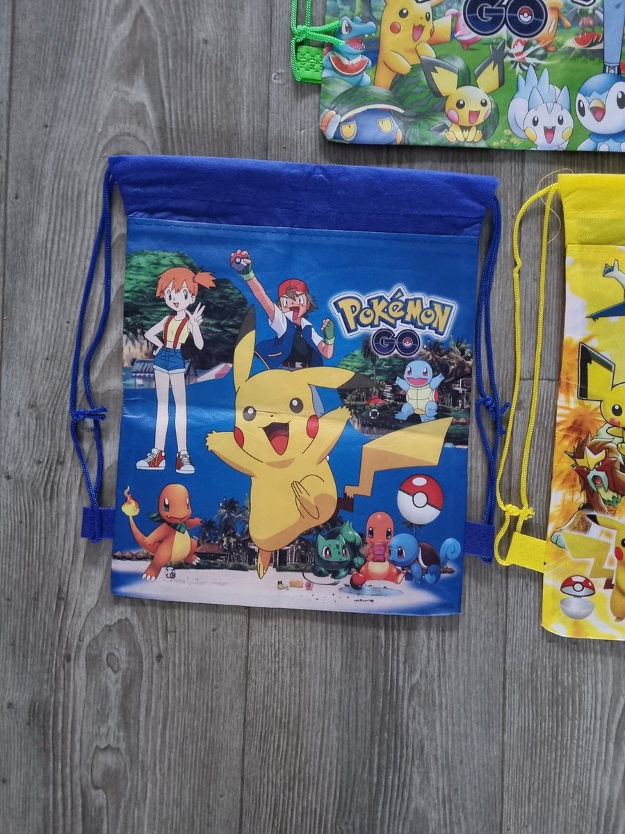 Pokémon tas blauw - Rugtas - Rugzak - Gymtas - Zwemtas - Schooltas ...