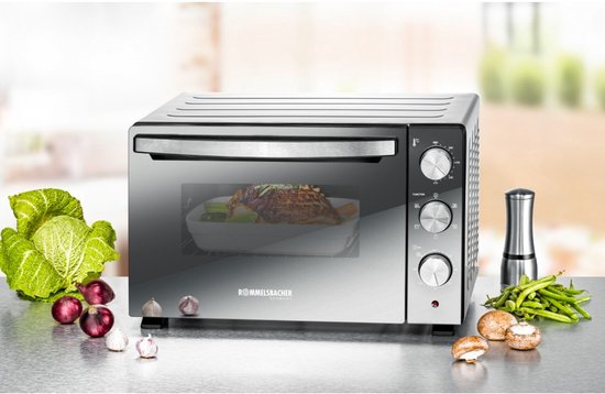 Rommelsbacher BGS 1500 grill-oven 30 l Zwart, Zilver | bol