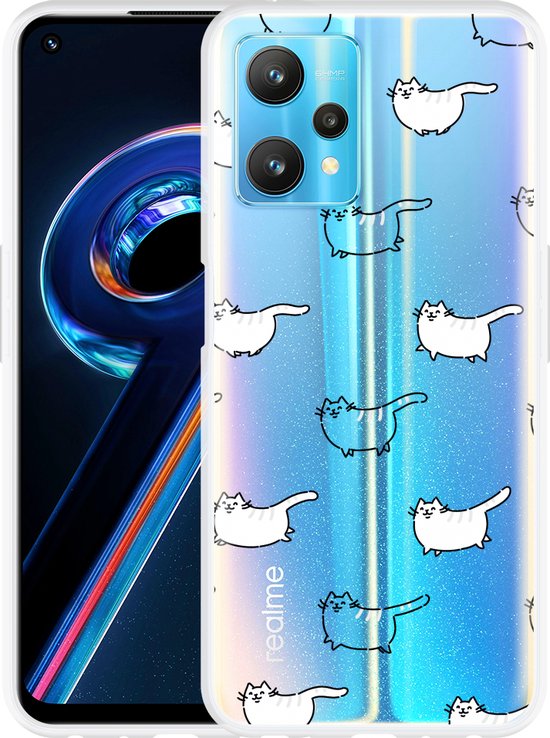 Realme 9 Pro Hoesje Love my Cat - Designed by Cazy | bol.com