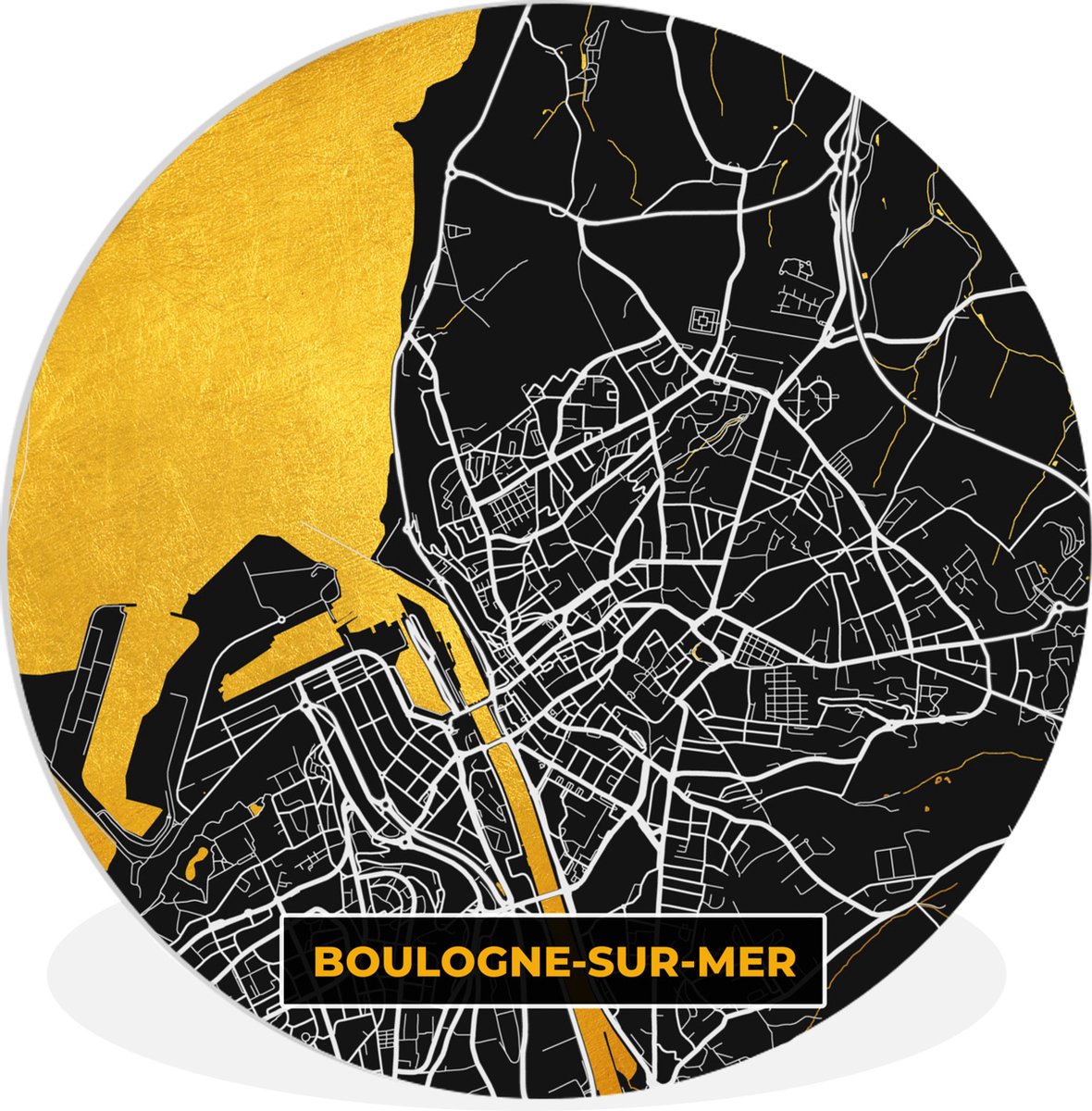 Wall Circle - Wall Circle Inside - France - City Map - Boulogne-sur ...