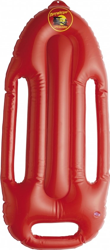 BAYWATCH FLOAT WITH STRAP,RED,INFLATABLE | bol