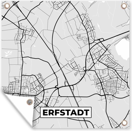 Tuinposters Stadskaart - Erfstadt - Kaart - Duitsland - Plattegrond ...