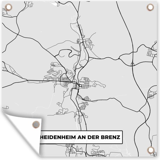 Tuindoek Duitsland - Kaart - Stadskaart - Heidenheim An Der Brenz ...