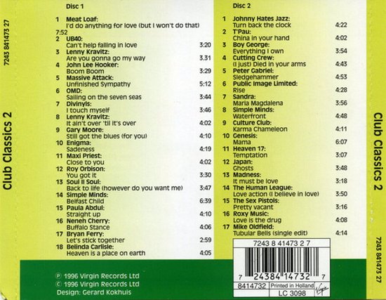 Club Classics 2, various artists | Muziek | bol