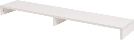 VidaLife TV-/monitorstandaard spaanplaat 118x23,5x9 cm wit | bol.com