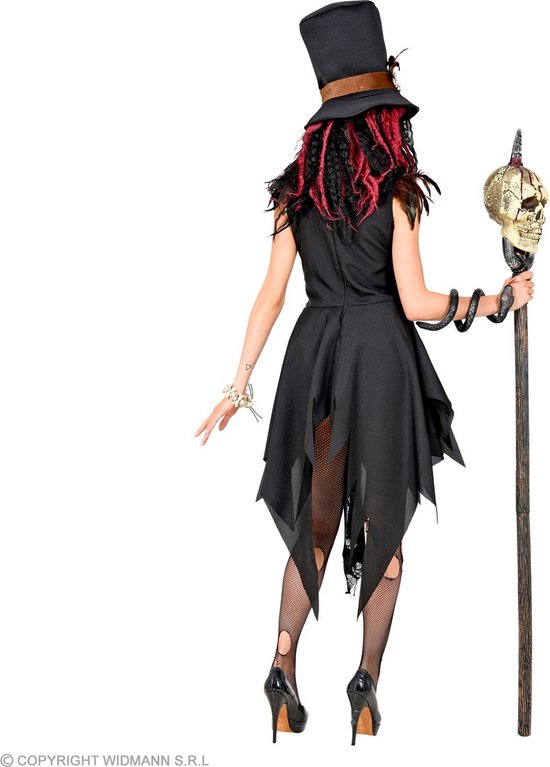 Heks & Spider Lady & Voodoo & Duistere Religie Kostuum | Leidster Van Zwarte Voodoo... | bol.com