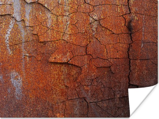 Poster IJzer - Roest - Industrieel - 40x30 cm | bol