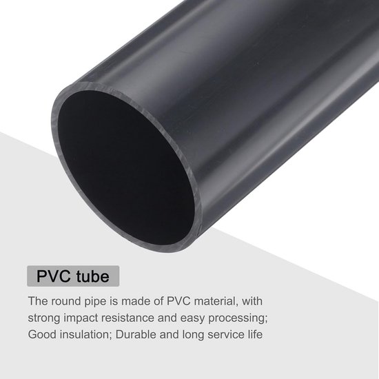 Ronde PVC Buis 76mm Buiten Diameter Donkergrijs - Sterke Waterleiding ...