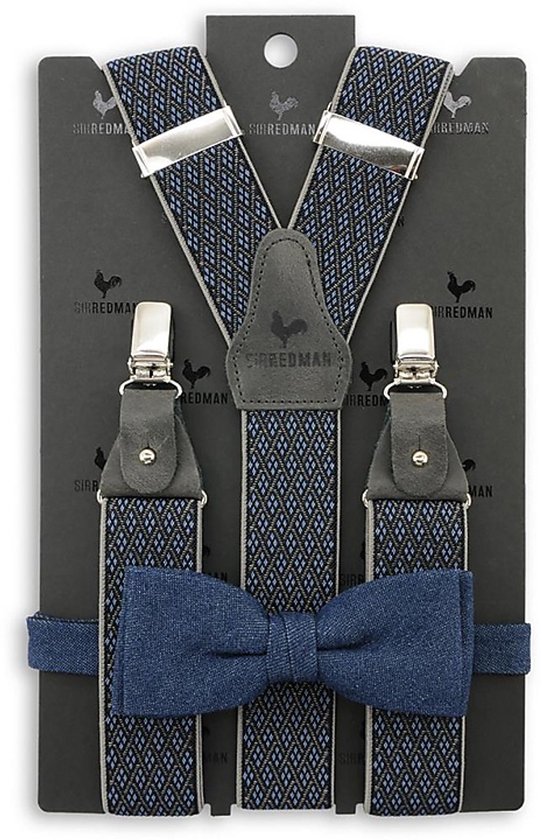 Sir Redman - Bretels met strik - bretels combi pack Don Diamond denim ...