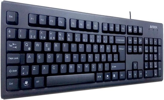 A4Tech KM-720 Toetsenbord USB - Kantoor QWERTY Engels - 103 Toetsen ...