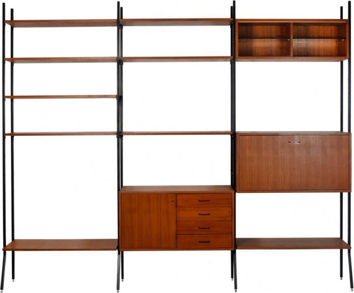 Vintage Wandkast - Teak - Uitbreiding (92x230cm) | bol.com