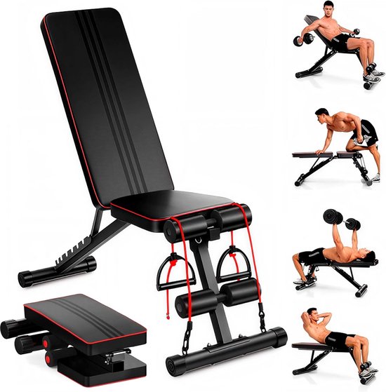 Verstelbare Inklapbare Halterbank voor Krachttraining en Full-Body ...
