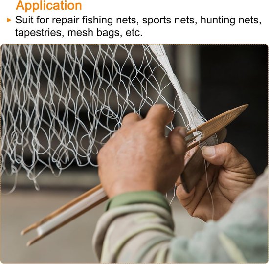 Netting Needle Shuttle 2# Bamboo Fishing Net Repair Line Kit - Restore ...