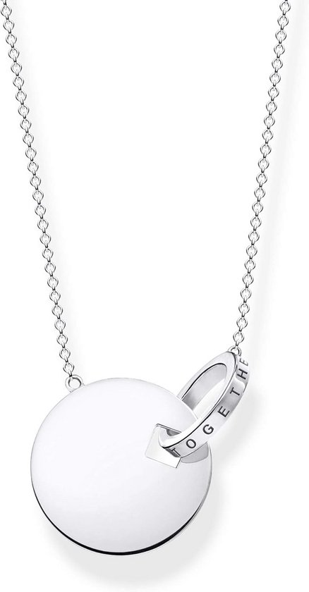 Zilveren Damesketting 925 Sterling Zilver Met Samen Voor Altijd Symbool ...