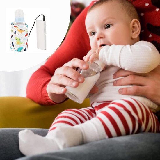 Draagbare flessenwarmer met cartoon thema voor thuis en onderweg ...