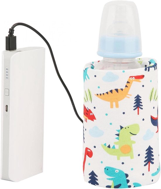 Draagbare flessenwarmer met cartoon thema voor thuis en onderweg ...