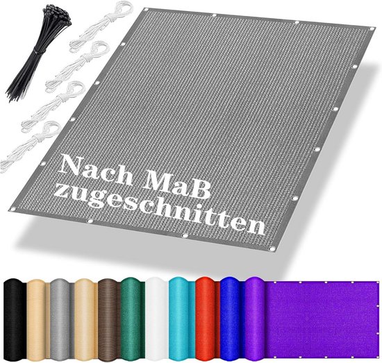 Rechthoekig Schaduwdoek 200 x 360 cm - UV-Bestendig Zonnescherm voor ...