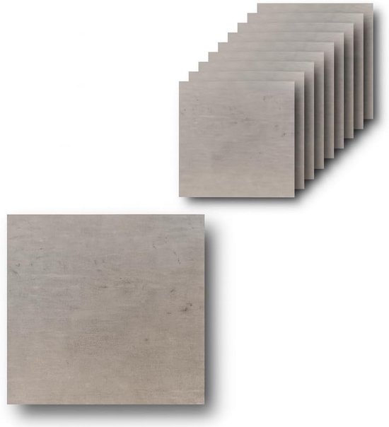 10x Zelfklevende Tegelstickers Houtlook Lichtgrijs 60x30 cm voor Keuken ...