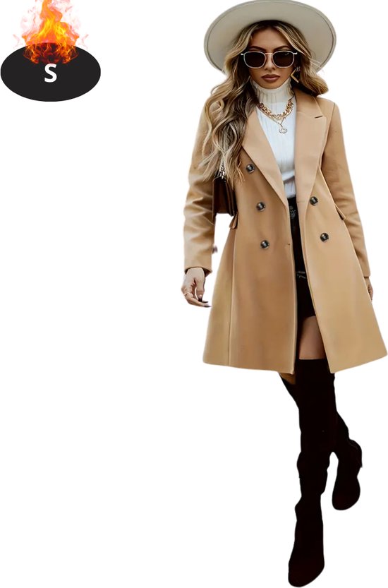 Nivard Mantel Dames - Tussenmantel - Jas - Mantelpakje - Trenchcoat ...