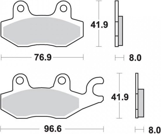 ap racing remblok voor motor mz 125 rt 2000-2006 av nieuw | bol